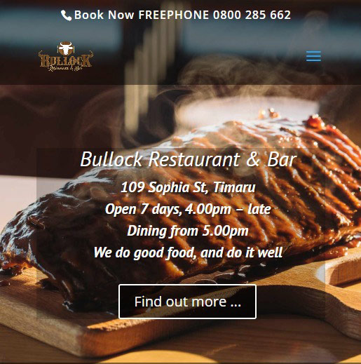 Bullock Restaurant & Bar, Timaru - Medlicott Design